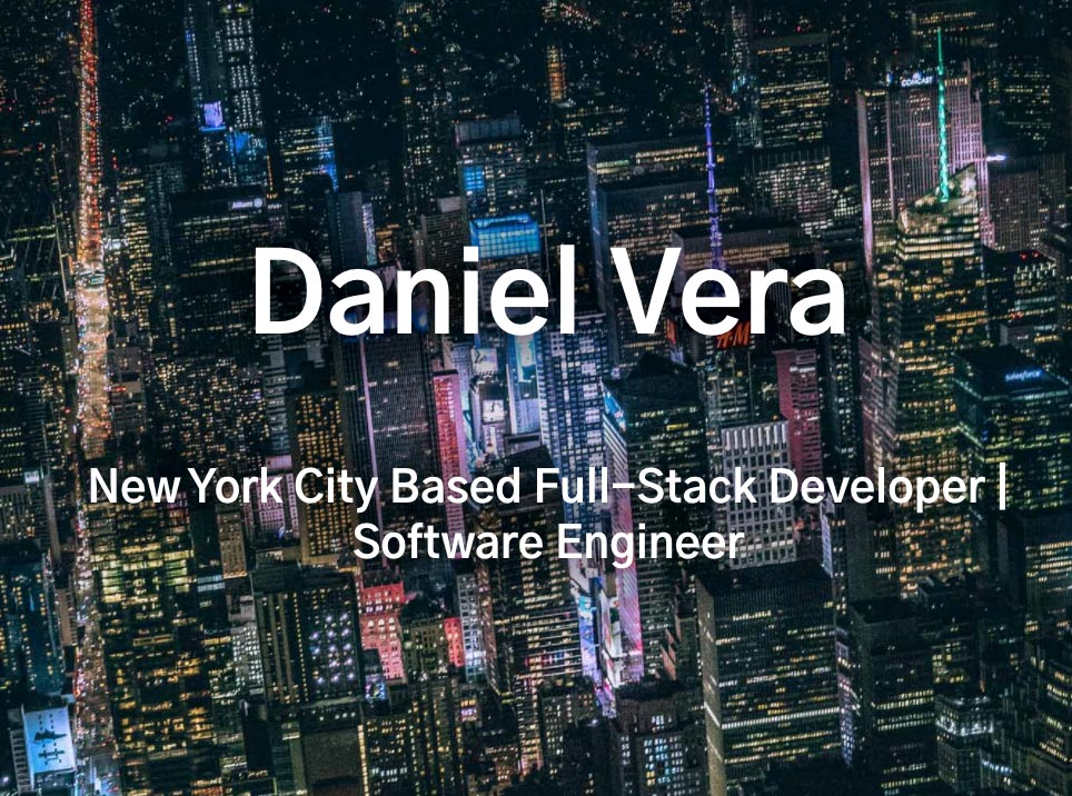 Daniel Vera Dev Portfolio